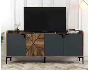 Designová komoda Mahdis 180 cm antracitová
