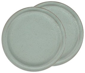 Villa Collection Porcelánový talíř Evig 20 cm Green (sada 2 ks)