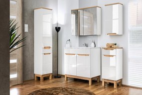 Comad Koupelnová skříňka pod umyvadlo Bali White 80 bílá/dub wotan