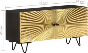 TV stolek 90 x 30 x 45 cm masivní mangovníkové dřevo 322681