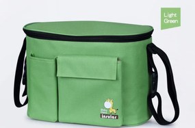 Termoizolační taška na kočárek Motiv: sv. zelená s obrázkem