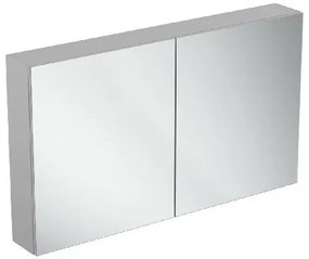 Ideal Standard Mirror&Light - Zrcadlová skříňka 1000x700 mm, hliník T3592AL