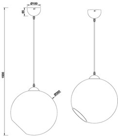Reality - Lustr na lanku CLOONEY 1xE27/42W/230V