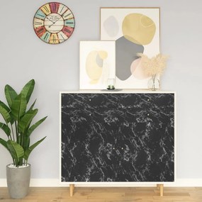 Samolepící tapeta na nábytek černý kámen 500 x 90 cm PVC 326143