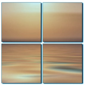 Obraz na plátně - Klidné moře při západu slunce - čtverec 3280FE (60x60 cm)