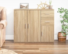 vidaXL Příborník 91 x 29,5 x 75 cm kompozitní dřevo [823275] Barva: dub sonoma