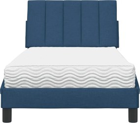 Postel s matrací Hanko modrá 90 x 190 cm textil 3310502