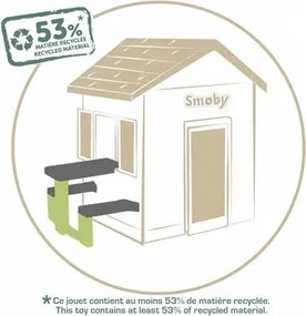 SMOBY Stoleček Life zeleno-šedá / se 2 lavicemi / 81 × 54 × 49 cm / od
