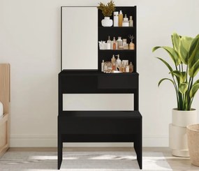 vidaXL Toaletní stolek se zrcadlem 74,5 x 40 x 141 cm [802807] Barva: dub sonoma