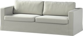 Potah na pohovku IKEA  Karlstad 3-místná, nerozkládací, dlouhý barva zelená látka sametová