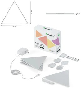 Nanoleaf NL48-1001TW-10PK - SADA 10x LED RGB Stmívatelný panel TRIANGLES LED/0,5