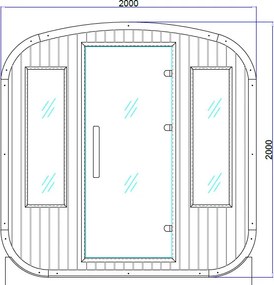 BPS-koupelny Zahradní kombinovaná sudová sauna 2v1  - Infrasauna + finská sauna 200x200, 4-6 osob