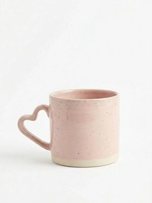 Sinsay - Hrnek s uchem ve tvaru srdce - pastelová růžová