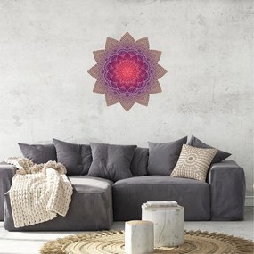 Samolepky na zeď – Mandala hnědo-fialová