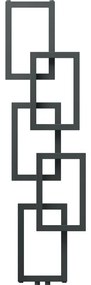 Mexen Grid, dekorativní koupelnový radiátor 1360 x 390 mm, 349 W, grafitová, W215-1360-390-00-66
