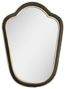 Černo-zlaté antik nástěnné zrcadlo - 19*2*26 cm