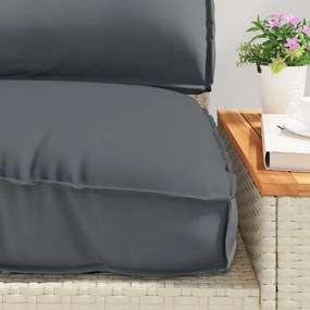 Sada polštářů Oxford látka Antracit 120 x 80 x 52 cm 3402129
