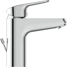 Ideal Standard - Umyvadlová baterie Grande s výpustí, BlueStart, chrom