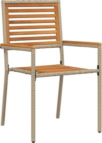 Zahradní jídelní souprava 9 ks Béžová Masivní akátové dřevo 3365471