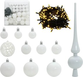 Umělý vánoční stromeček Bílá 240 cm PVC, ocel a plast 3396983