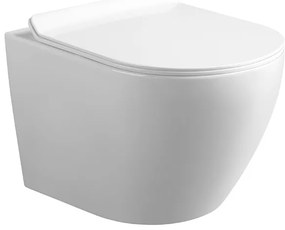 BPS-koupelny Závěsná WC mísa se SoftClose sedátkem HYD-4140, bílá