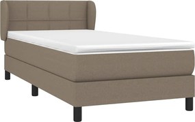 Box spring postel s matrací taupe 100 x 200 cm textil 3126225