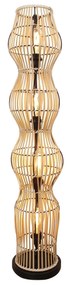 Bambusová stojací lampa, přírodní