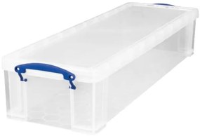 Plastový úložný REALLY USEFUL box transparentní 22l s víkem