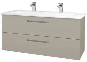 Dřevojas Koupelnová skříň GIO SZZ2 120 Varianta: N01 Bílá lesk / Úchytka T02 / D04 Dub