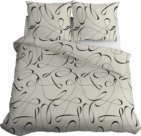 Detexpol Saténové povlečení 180x200 Esy floresy beige 4819 A Home Satén 58