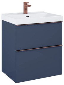 Elita Look, skříňka pod umyvadlo 60x45x64 mm 2S PDW, modrá matná, ELT-168573
