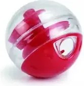 Beeztees Twirly Míček na pamlsky pro kočky plastový červená 5.5cm