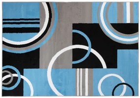 Kusový koberec moderní MAYA Z897A modrý šedý Rozměr: 200x200 cm