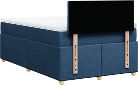 Box spring postel s matrací modrá 120x200 cm textil 3286646