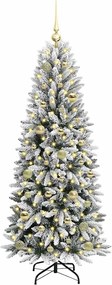 Umělý vánoční stromeček Bílá 150 cm PVC, plast, ocel a PE 3396037