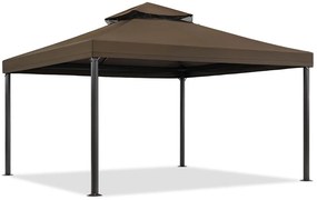 Hnědý zahradní pavilon Valencia 4x4 m Garden Point