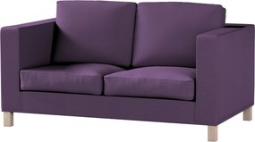 Potah na pohovku IKEA  Karlanda 2-místná, krátký barva fialová látka pletený vzor