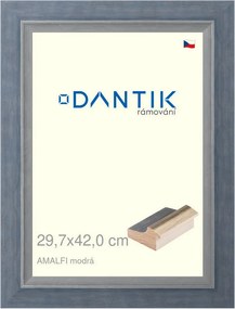 DANTIK rámeček 29,7x42 | AMALFI modrá (Plexi Čiré)