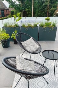 Květináč ELEMENTO, pozink,  šířka 90 cm, antracit