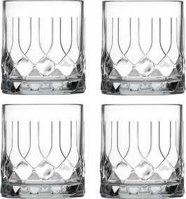 Sklenice v sadě 4 ks na whiskey 340 ml Chicago – La Rochére