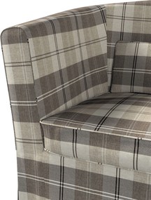 Potah na křeslo IKEA Ektorp Tullsta barva béžová látka pletený vzor, vzorované