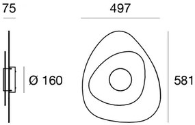Linea Light CA096DWHMDI Joint_W, bílé nástěnné svítidlo, 17W LED 2700K, délka 49,7cm