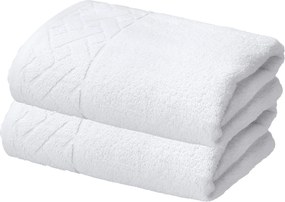 Livarno® Sada froté ručníků 50 x 100 cm, 450 g/m2, 2dílná, bílá
