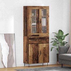 Vysoký bufet Staré dřevo 69,5 x 34 x 90 cm Kompozitní dřevo 3402693