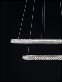 LED lustr Ginevra 60.5 černé
