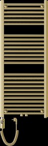 Mexen Mars, elektrické topné těleso 1200 x 500 mm, 600 W, zlatá lesklá, W110-1200-500-2600-50
