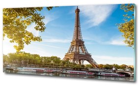 Wallmuralia Foto obraz sklo tvrzené Eiffelova věž Paříž 100x50