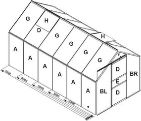 LANIT PLAST, s.r.o. náhradní prosklení pro skleník VITAVIA VENUS 5000 PC 6 mm LG3063