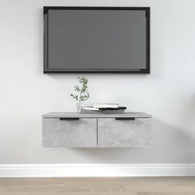 Nástěnná Skříňka Betonově Šedá 68 X 30 X 20 Cm Kompozitní Dřevo