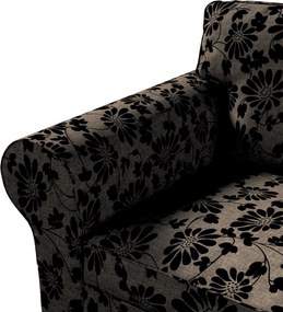 Potah na pohovku IKEA  Ektorp 2-místná, nerozkládací barva hnědá látka pletený vzor, vzorované